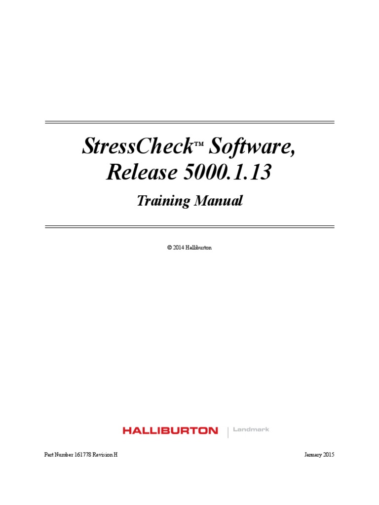 StressCheck - 5000.1.13 | PDF | Continuum Mechanics | Solid Mechanics