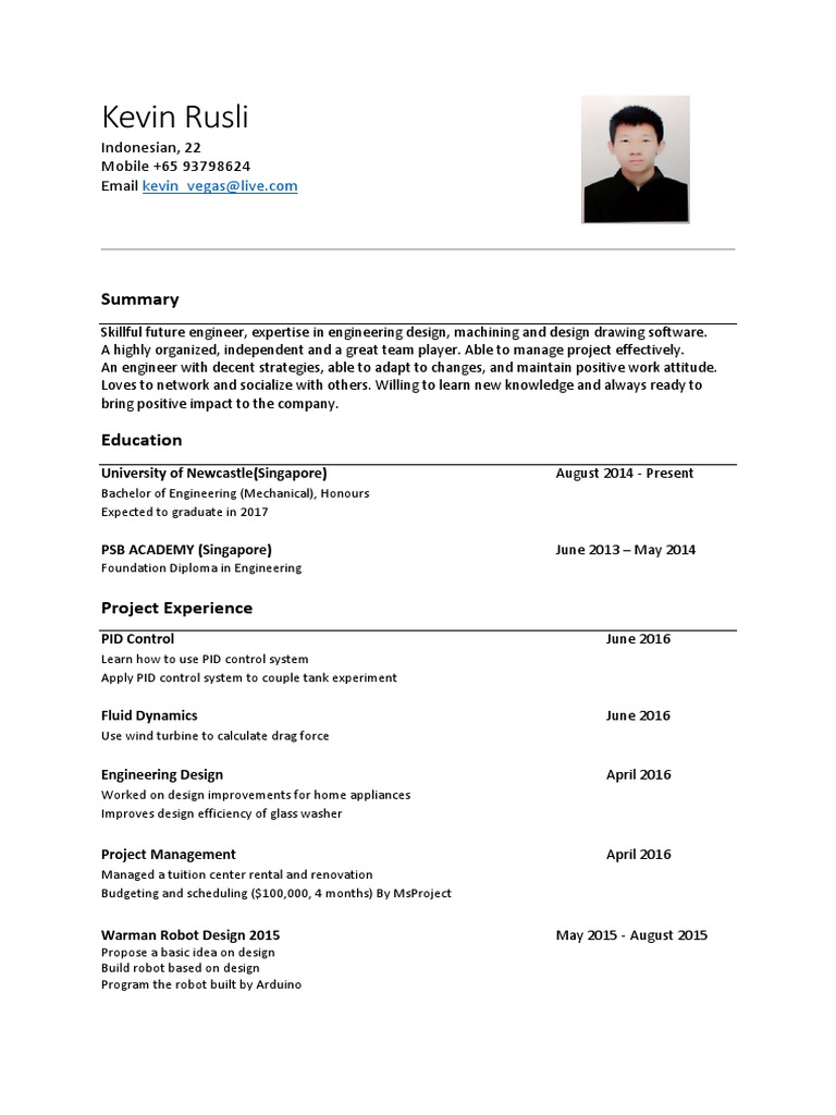 Kevin Rusli - CV | PDF