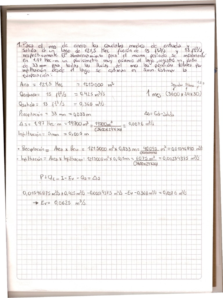 Ejercicio Hidro | PDF