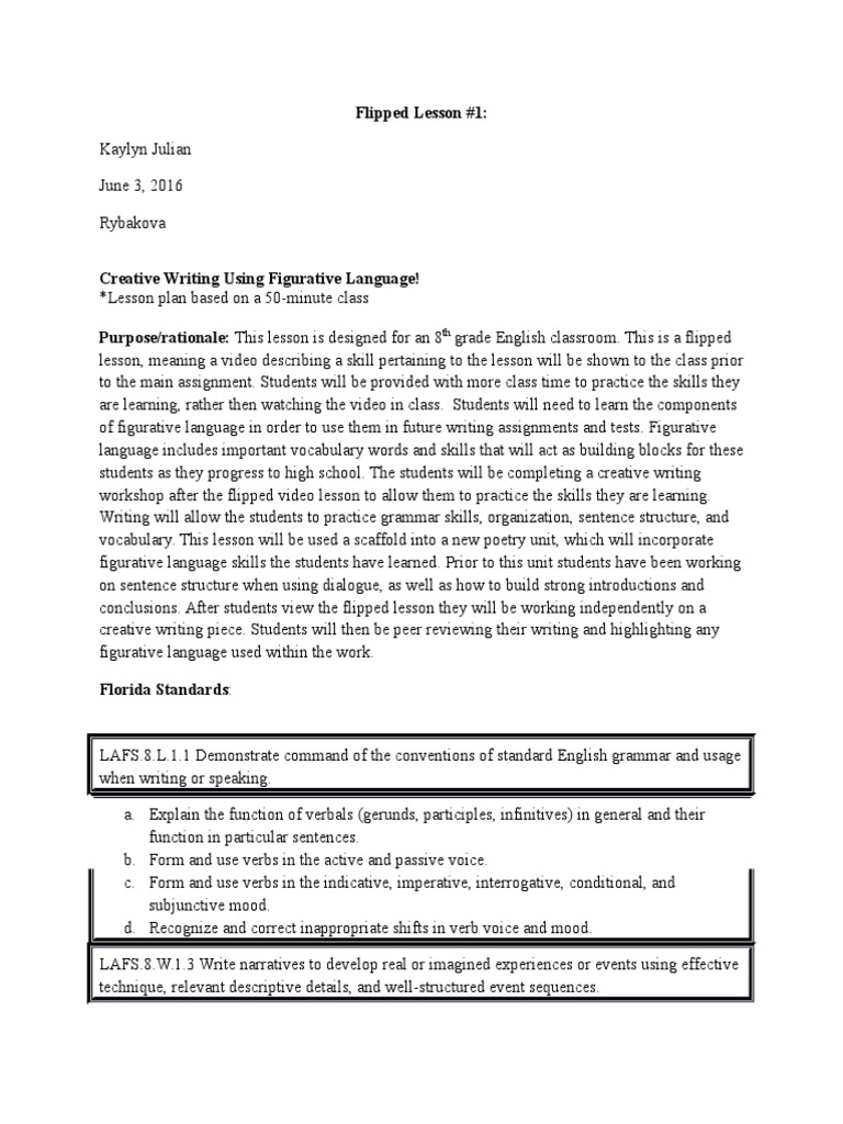 Flipped Lesson 1 | PDF | Lesson Plan | Classroom