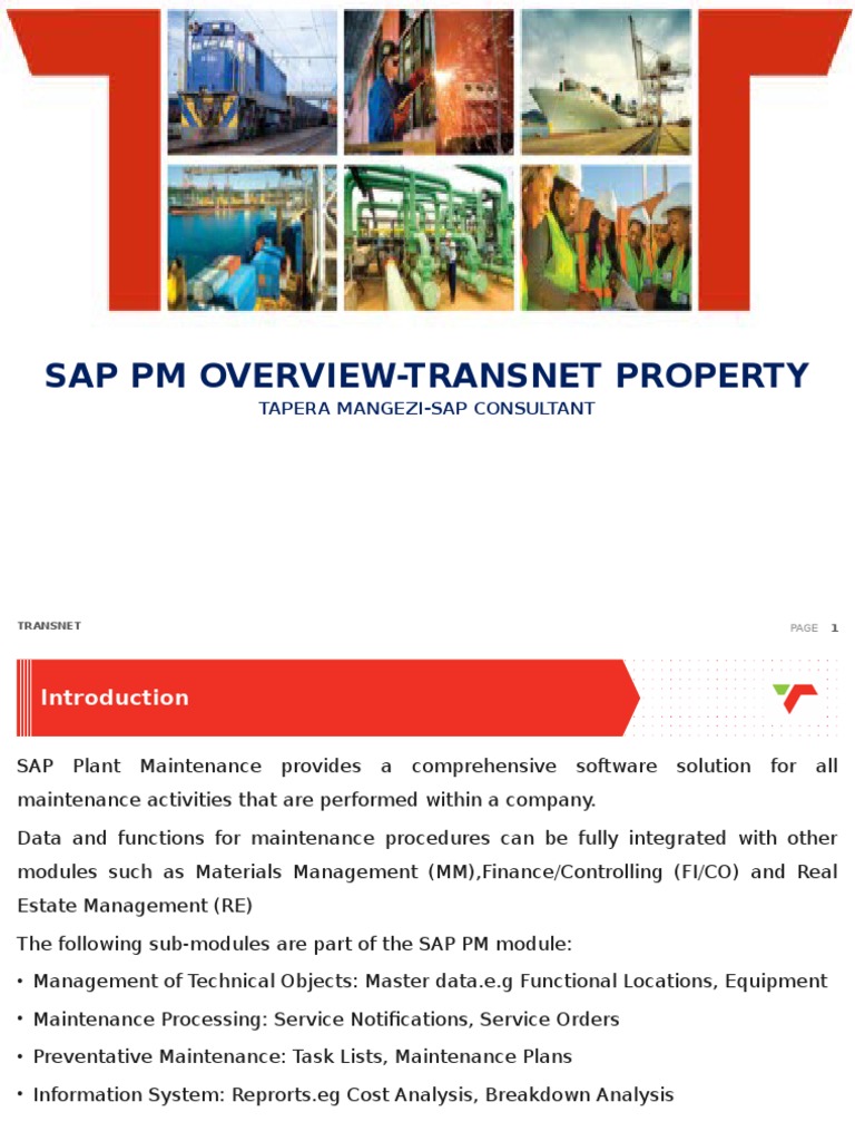 SAP PM Overview for Maintenance Processes | PDF | Maintenance | Procurement