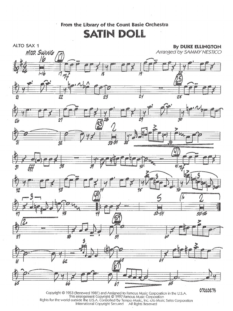 Basie Lead Alto Parts | PDF