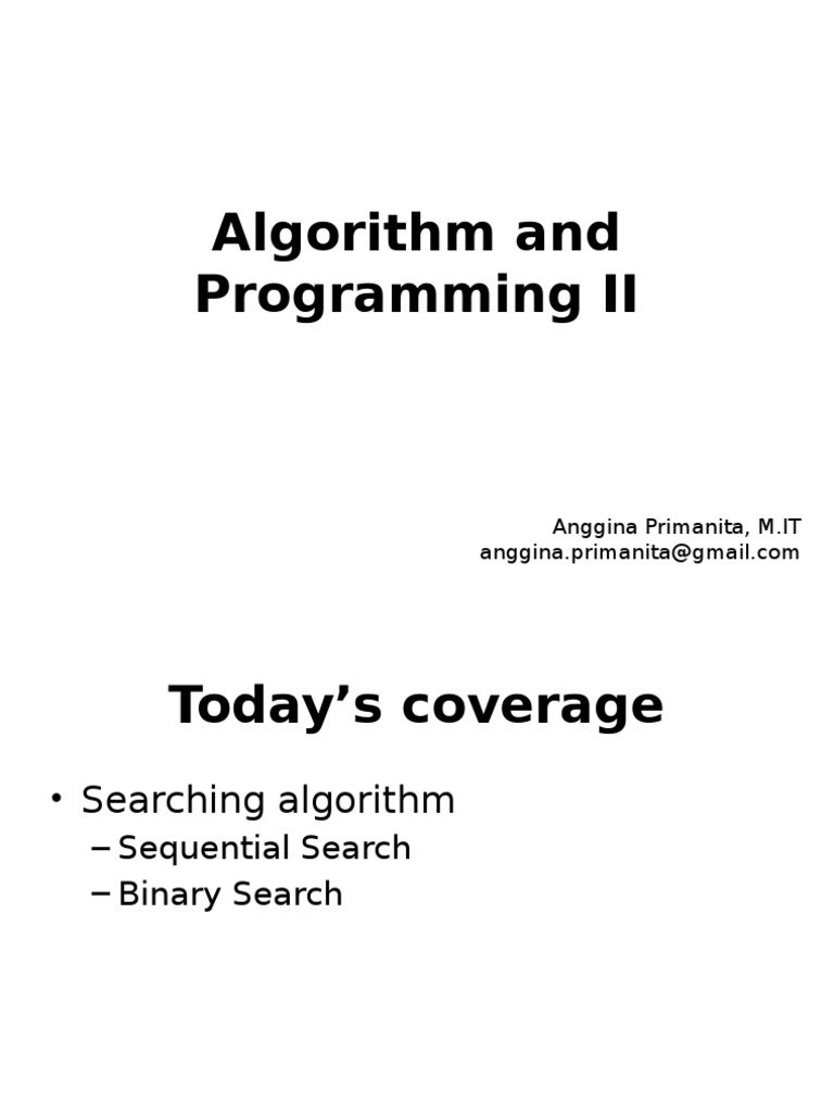 Sequential and Binary | Download Free PDF | Array Data Structure | Algorithms