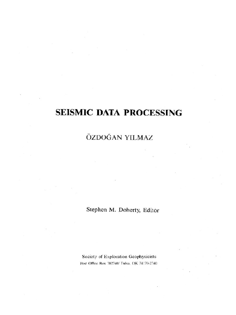 Yilmaz O.-Seismic Data Processing. 2-SEG (1986) | PDF