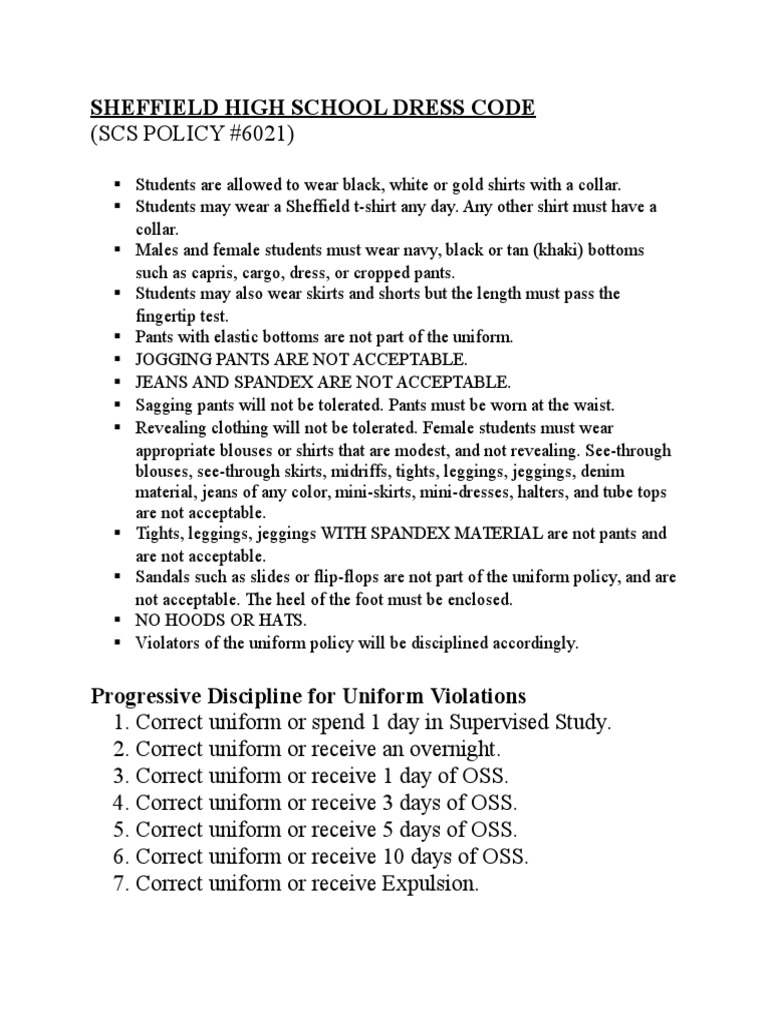 Dress Code | PDF