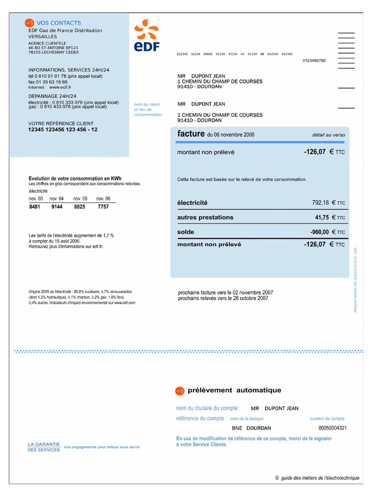 Facture EDF | PDF