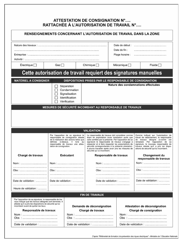 Attestation de Consignation | PDF