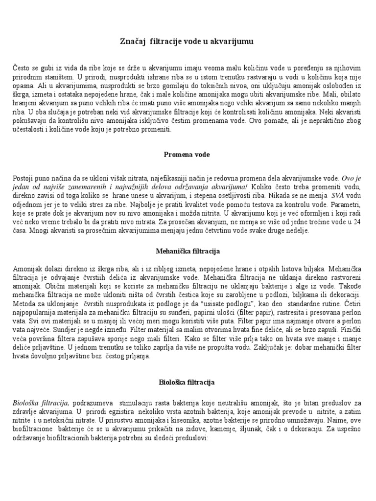 Akvarijumske Ribice | PDF