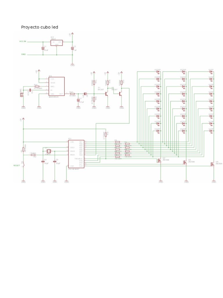 Proyecto Cubo Led | PDF | Componentes eléctricos | Equipo eléctrico