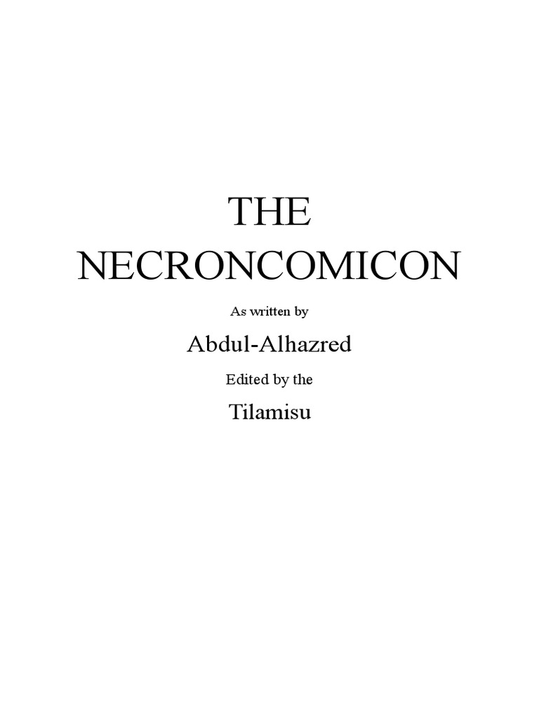 The Necronomicon | Download Free PDF | Mythology | H. P. Lovecraft