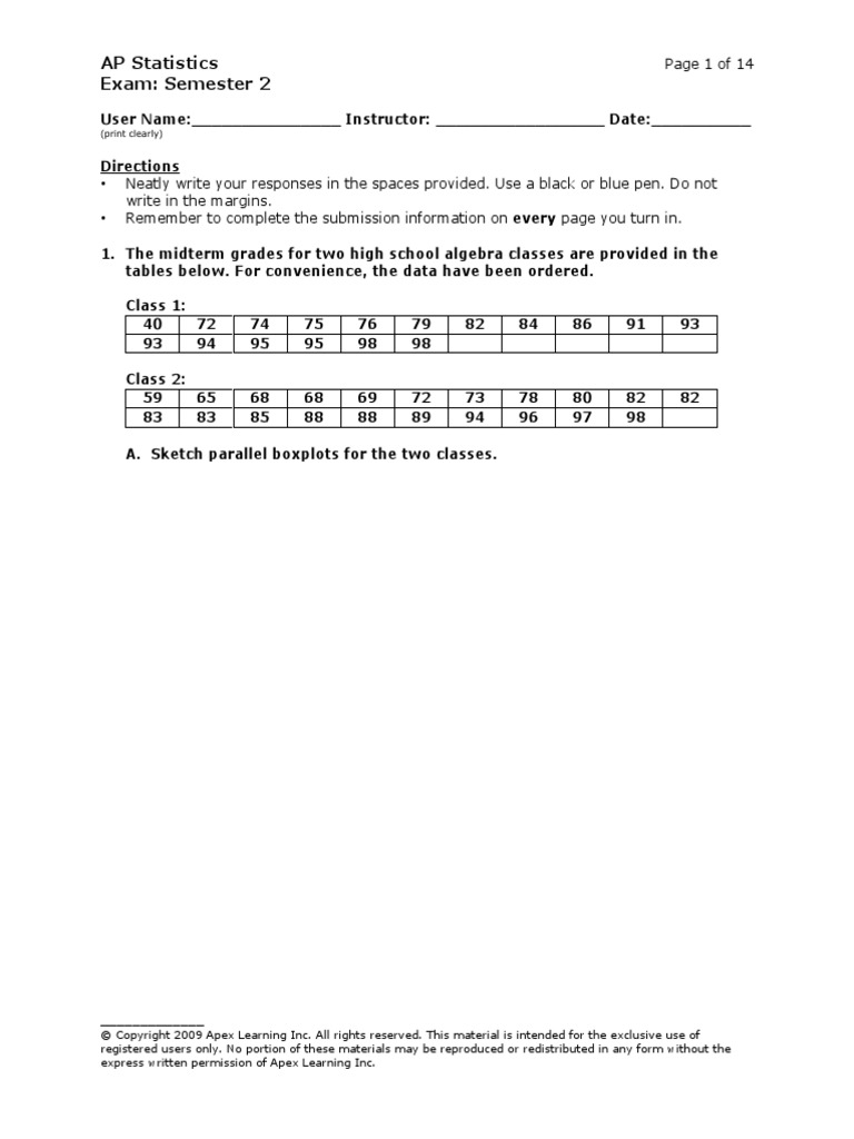 Final AP Stats | PDF | Statistical Hypothesis Testing | P Value