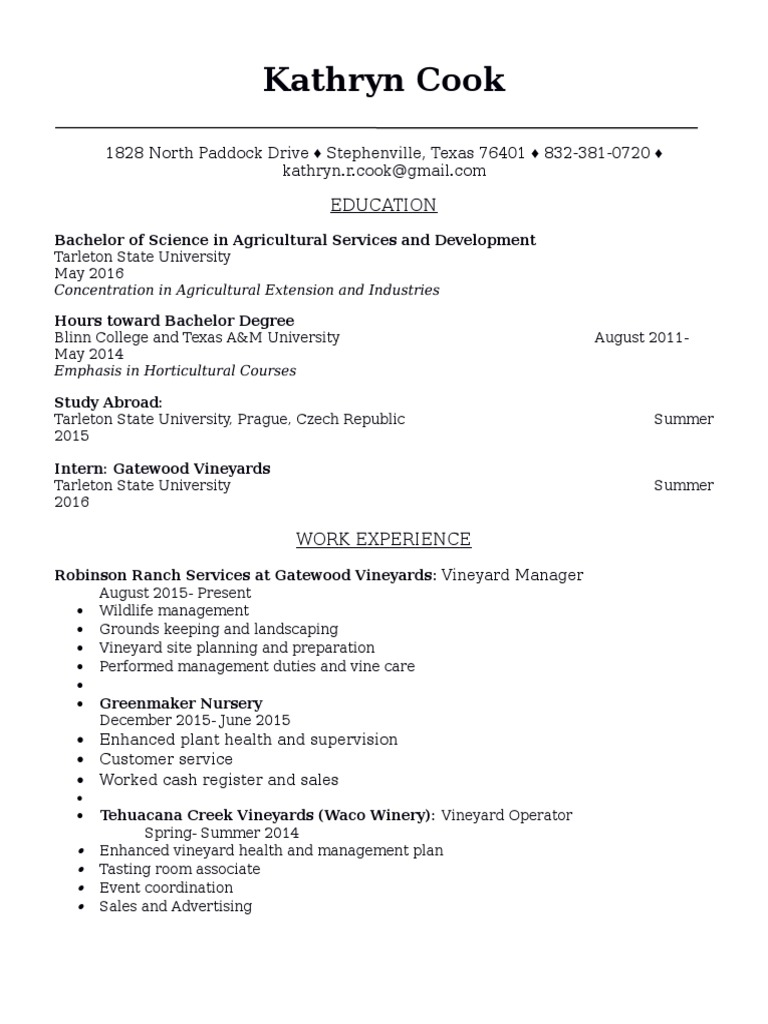 Resume Block 2016 Final | PDF