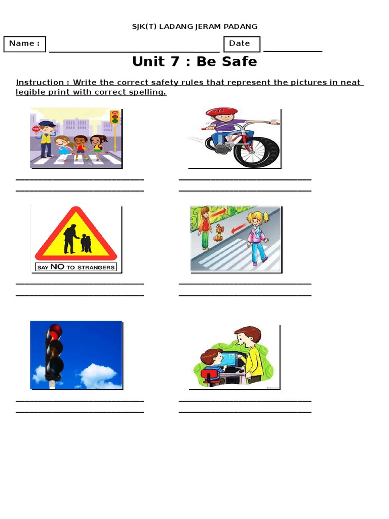 Safety Rules for Unit 7 Activities | PDF