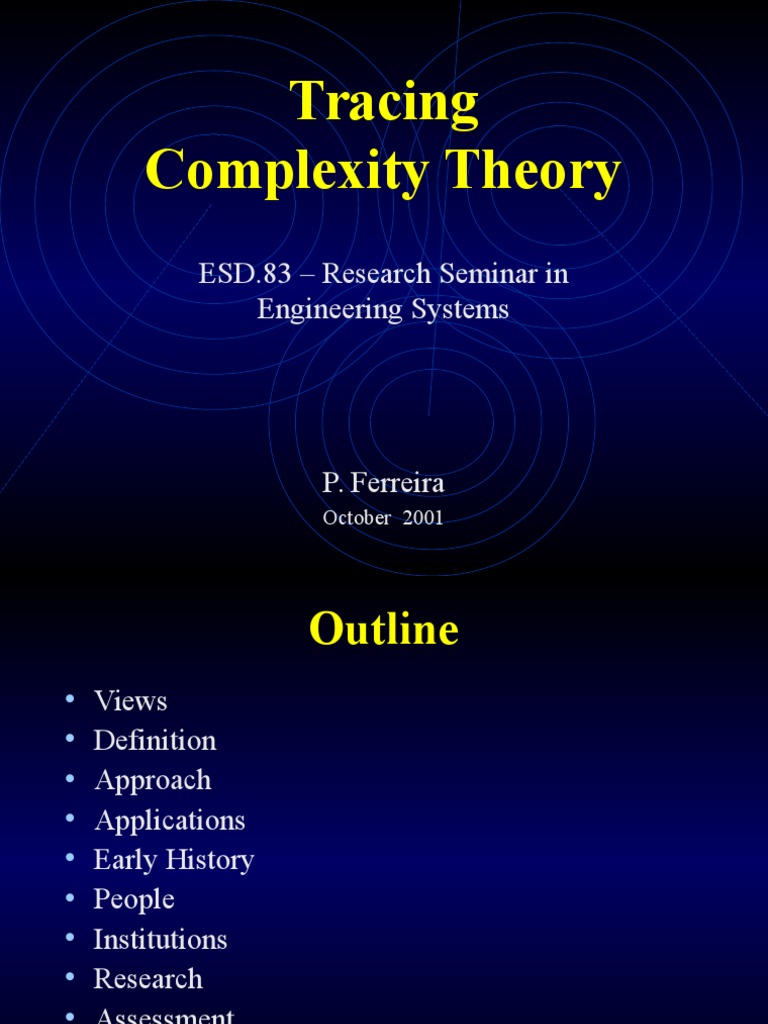 Complexity Theory | PDF | System | Reductionism