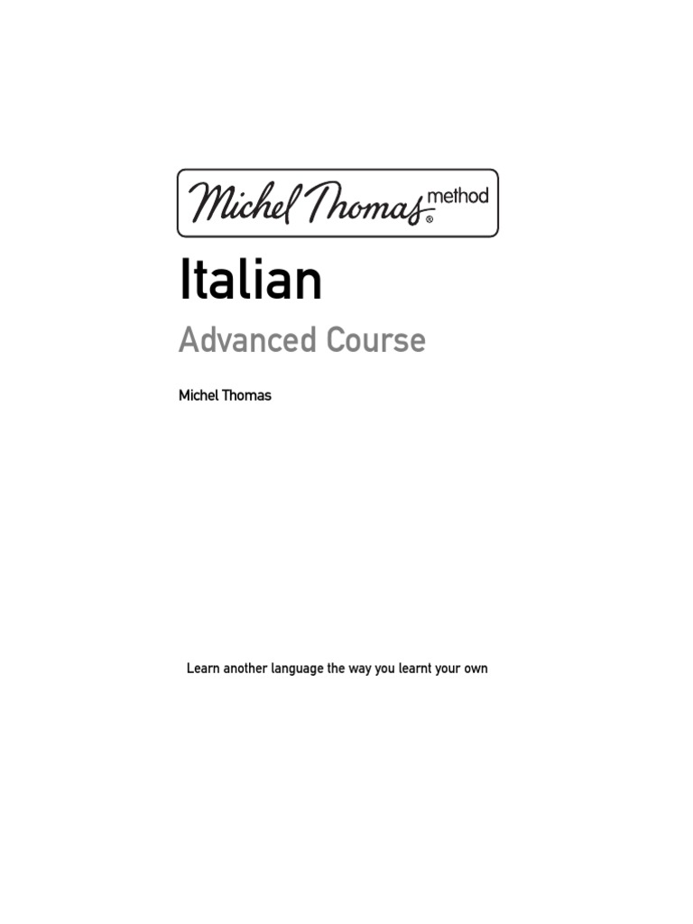 Advanced Italian | PDF | Cognitive Science | Linguistics