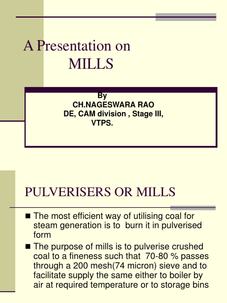 Mils | PDF | Mill (Grinding) | Bearing (Mechanical)