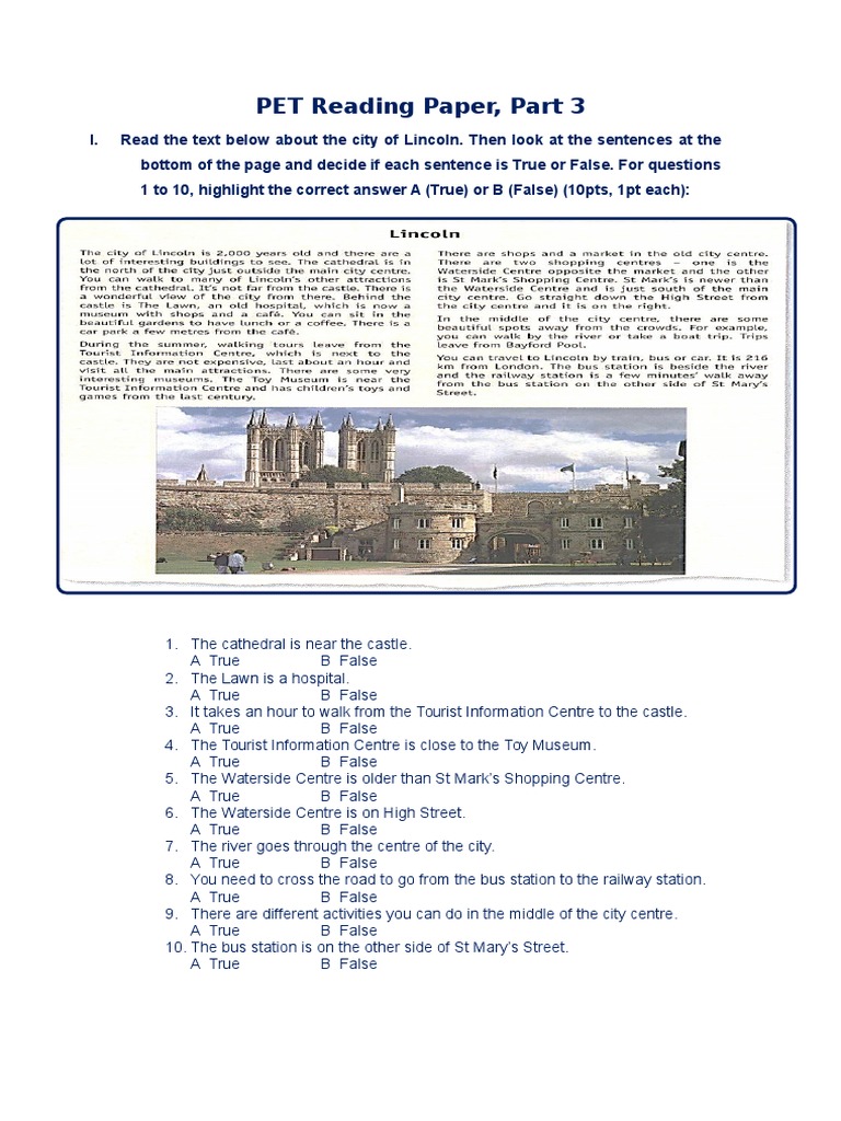 Pet Reading Part 3 | PDF