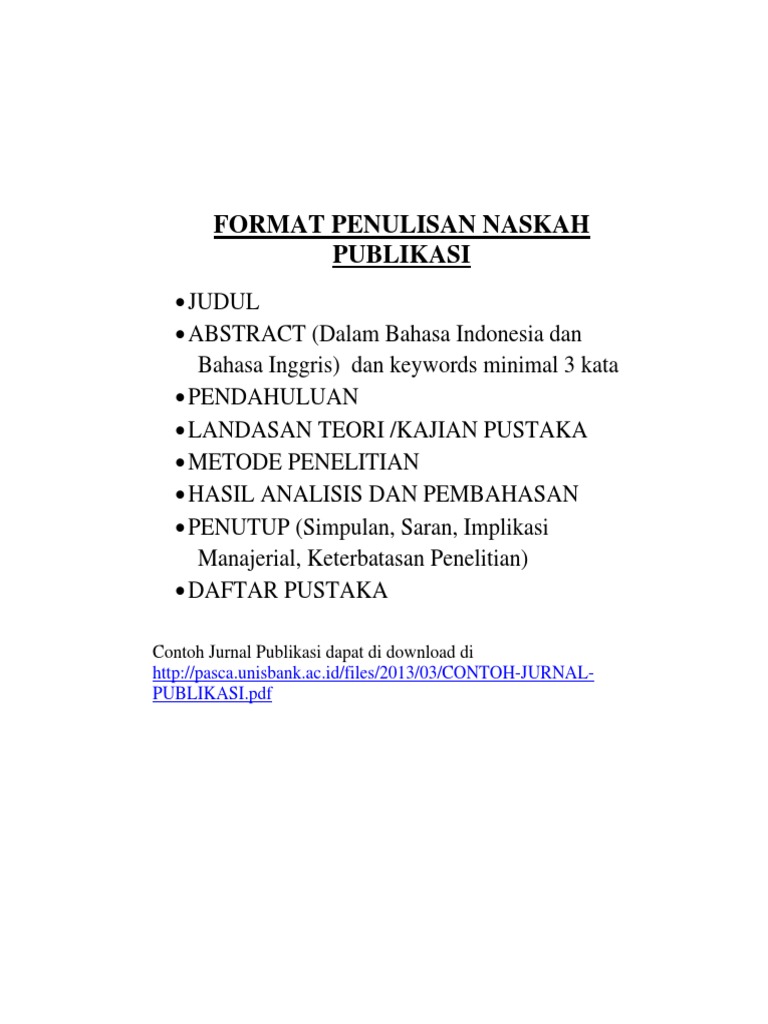 Contoh Jurnal Publikasi | PDF