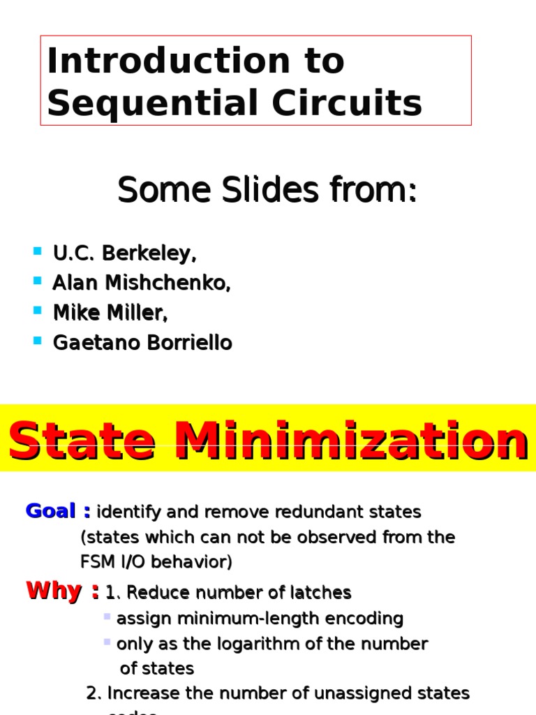 LECTURE B 1 FSM Minimization Intro | PDF | Theoretical Computer Science | Computer Engineering
