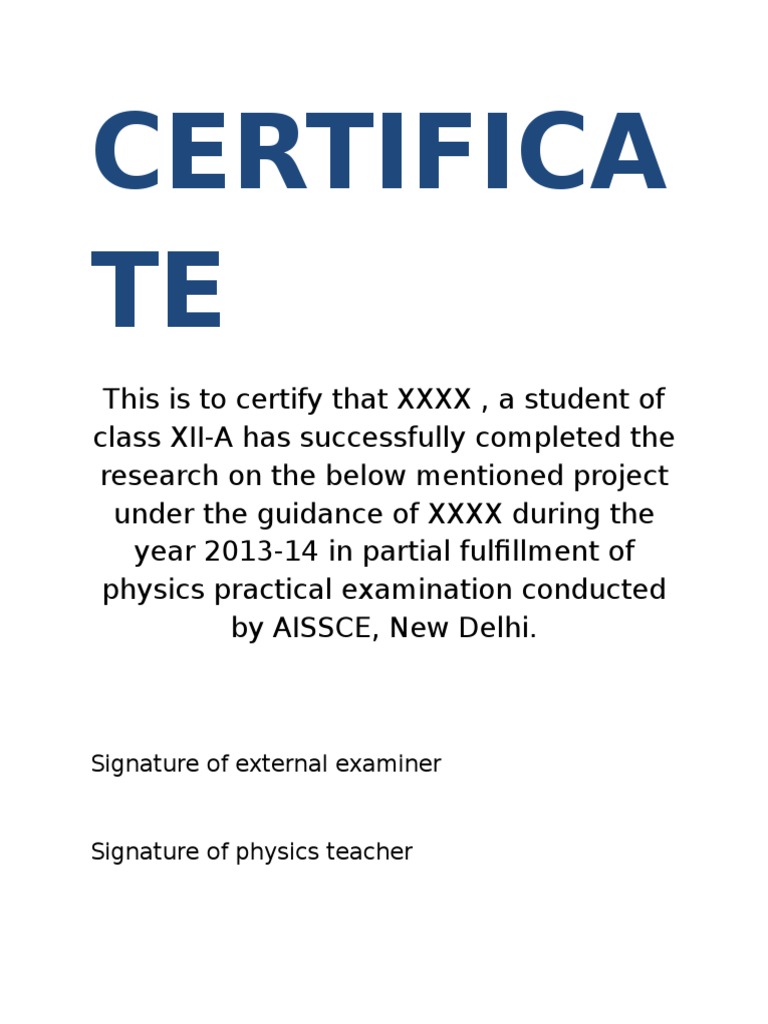 Certifica TE: Signature of External Examiner | PDF | Boolean Algebra ...