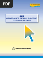 ACB Maintenance Procedure | PDF | Technology & Engineering