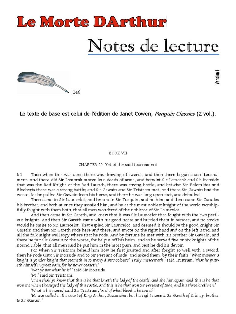 Medieval Tournament Tales | PDF | Le Morte D'arthur | Middle English ...