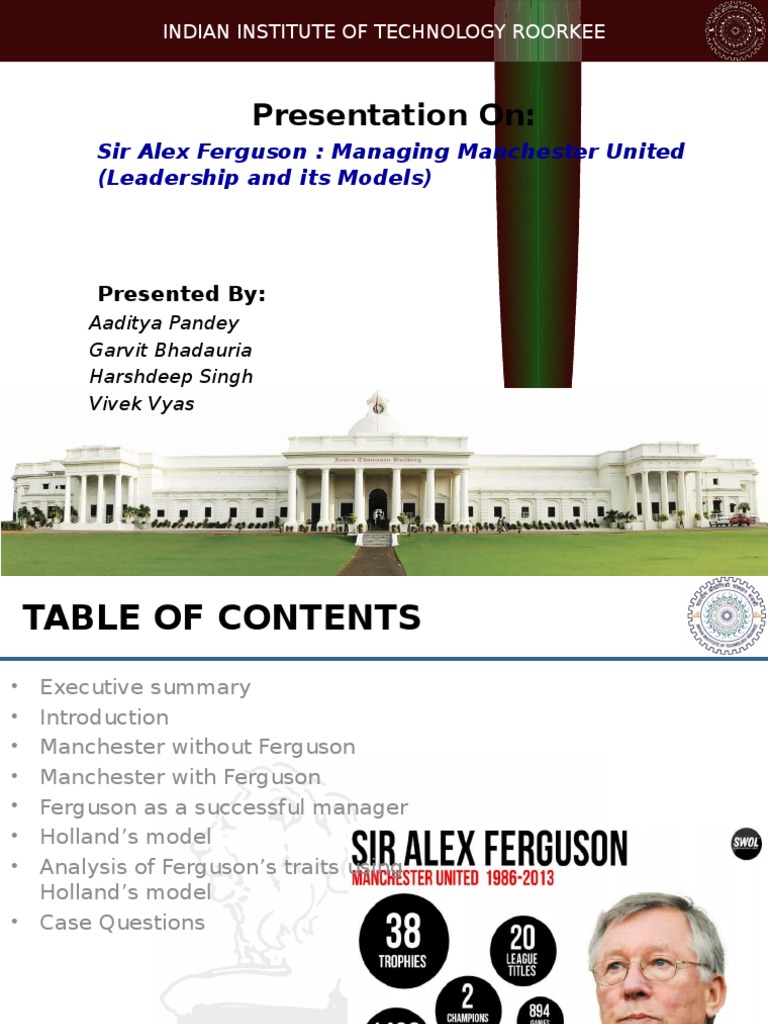 Leading by Example: An Analysis of Sir Alex Ferguson's Unparalleled ...