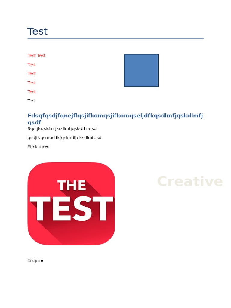 Test | PDF