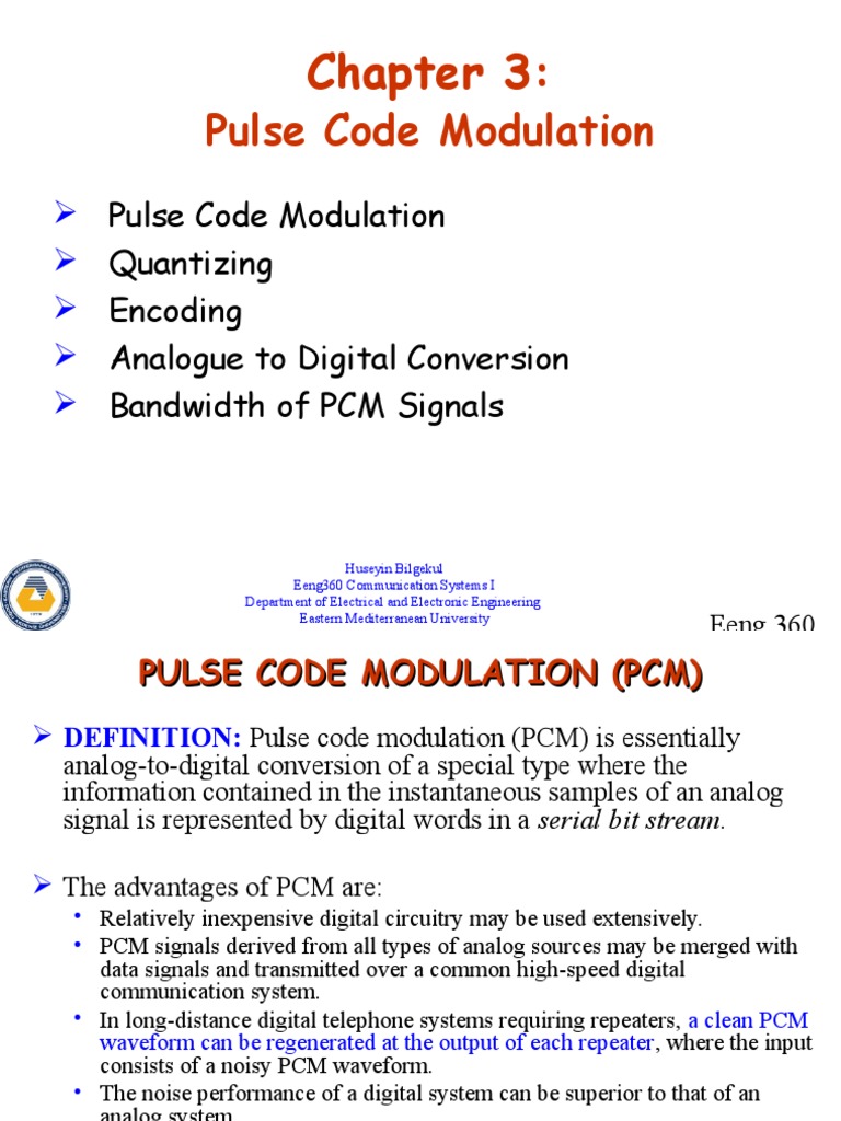 Pulse Code Modulation: Pulse Code Modulation Quantizing Encoding ...