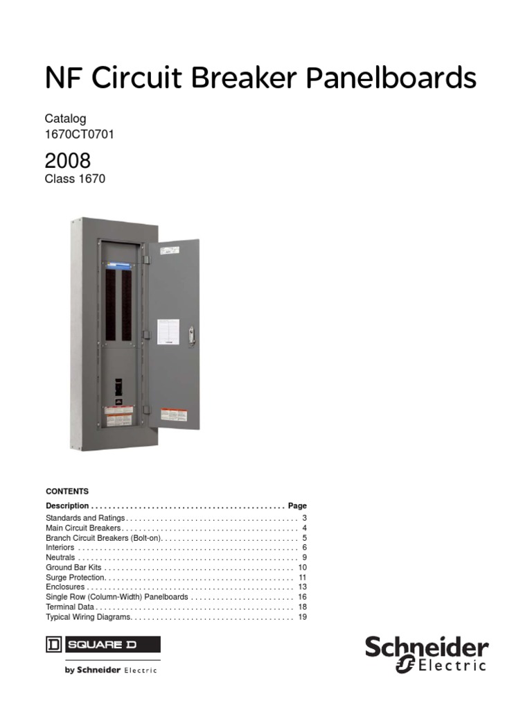 Catalogo Paneles Square D PDF | PDF | Fuse (Electrical) | Electricity