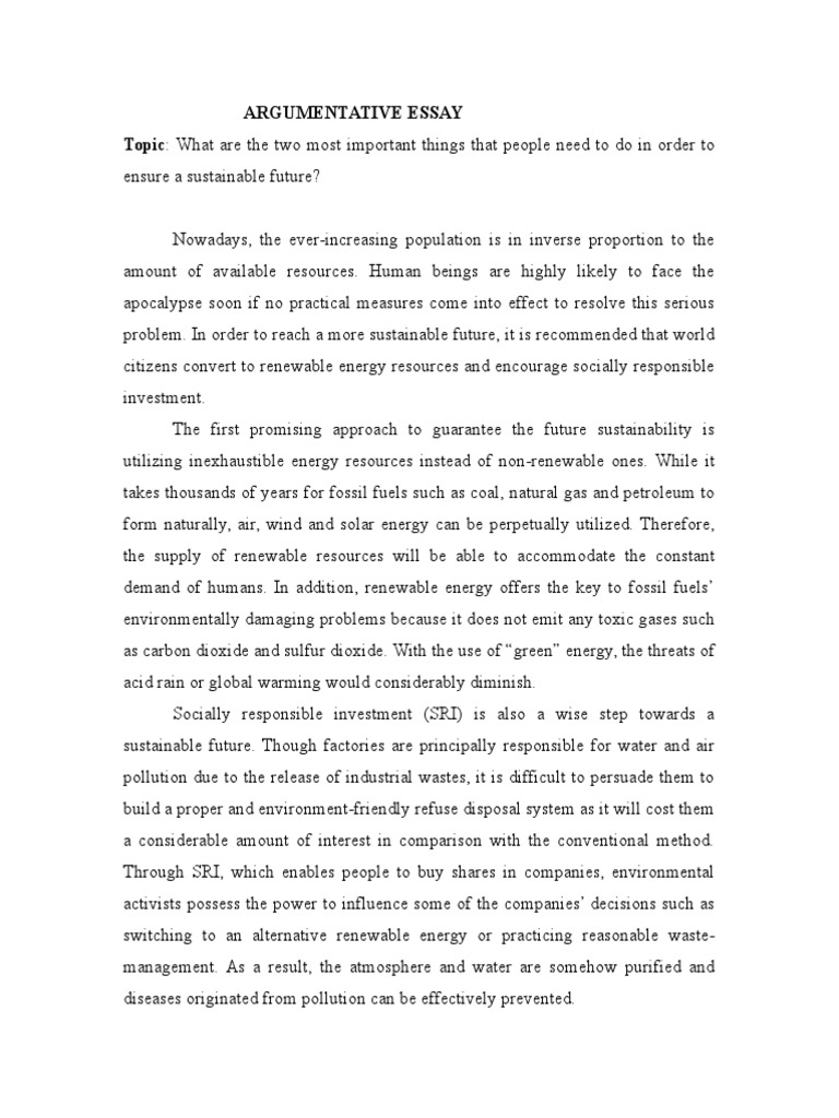 Sustainable Future: Renewable Energy & SRI | PDF