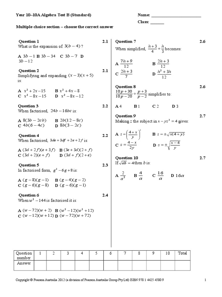 ch2 SBT | PDF | Factorization | Fraction (Mathematics)