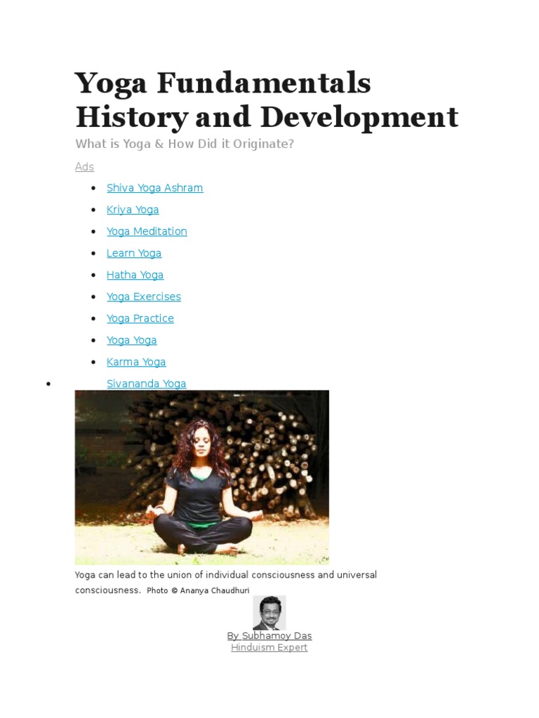 Yoga Fundamentals History and Development | PDF | Rāja Yoga | Yoga