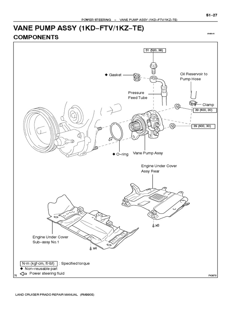 Exploded View Diagram and Component List for the Vane Pump Assembly ...