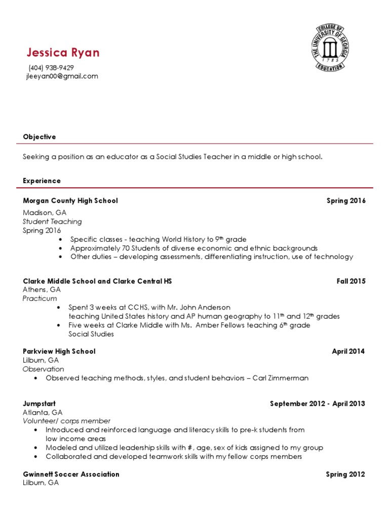 Jessica Final Educ Resume | PDF | Social Science