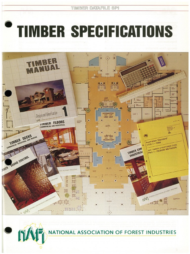 NAFI Datafile SP1 (1989) - Timber Specifications | PDF | Lumber | Plywood