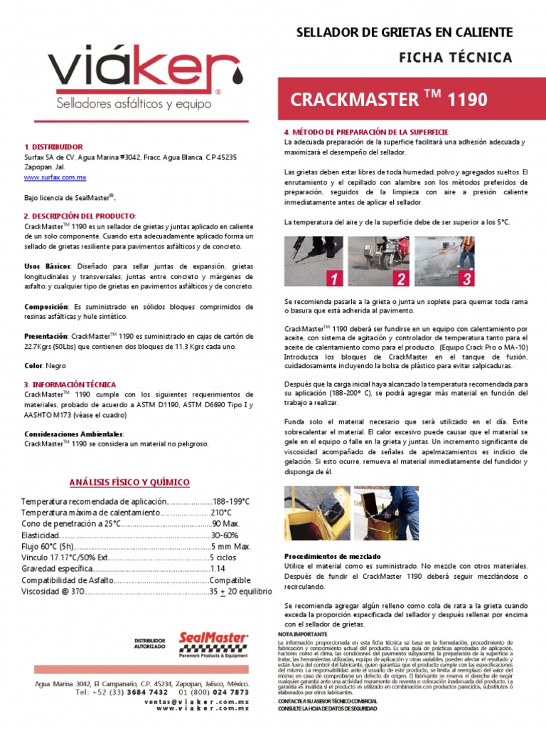 Crack Master 1190 | PDF