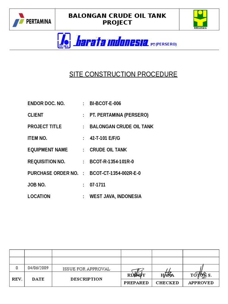 BI BCOT E 006 Cover Site Construction | PDF
