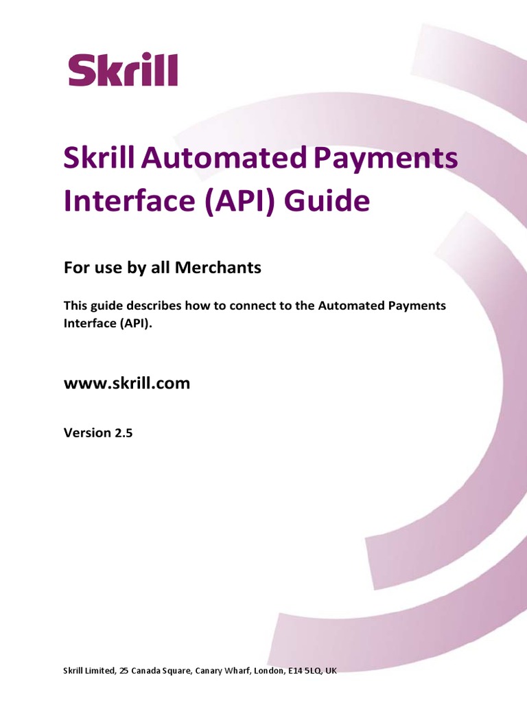 Skrill Automated Payments Interface Guide | PDF | Application Programming Interface | Hypertext ...