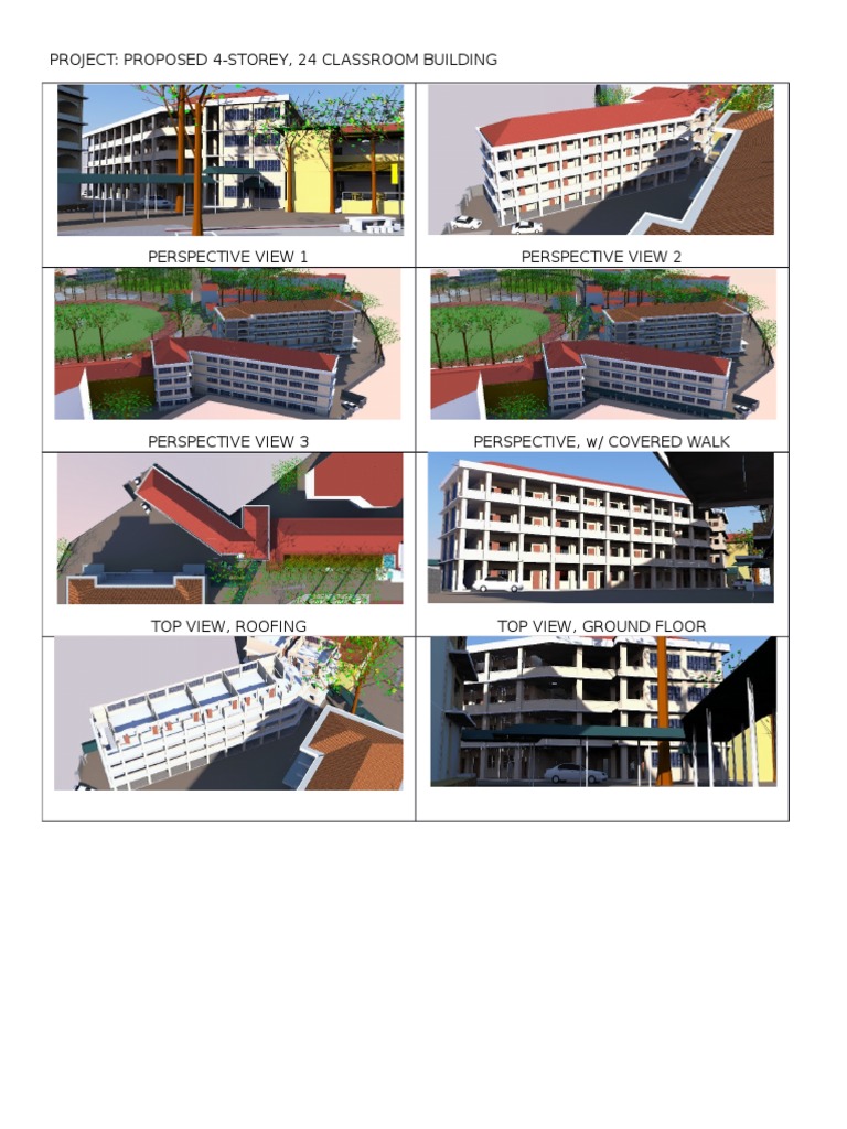 Project: Proposed 4-Storey, 24 Classroom Building | PDF