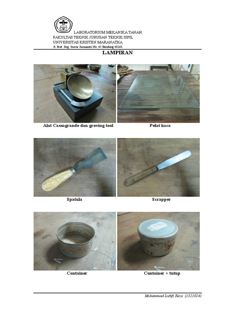 Uji Batas Atterberg di Laboratorium Beton | PDF