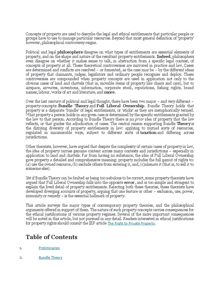 Concepts of Property | PDF | Property | Ownership