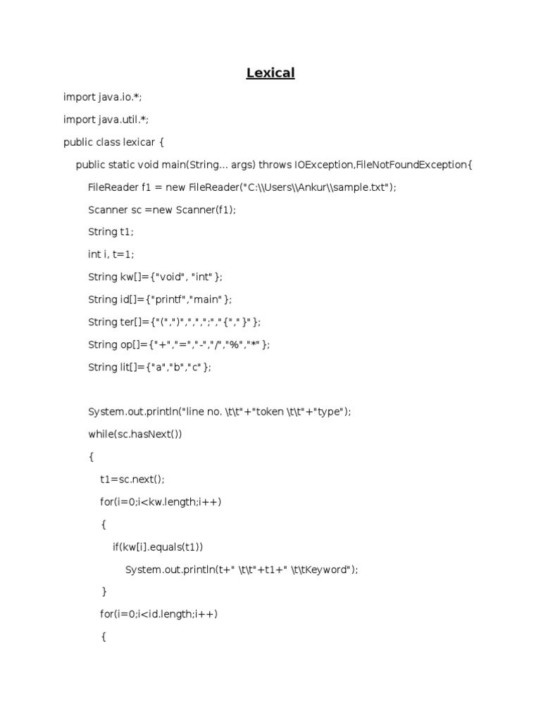SPCC Lab Expt | PDF | Formalism (Deductive) | Language Mechanics