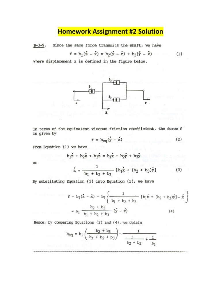 Homework Assignment #2 Solution | PDF