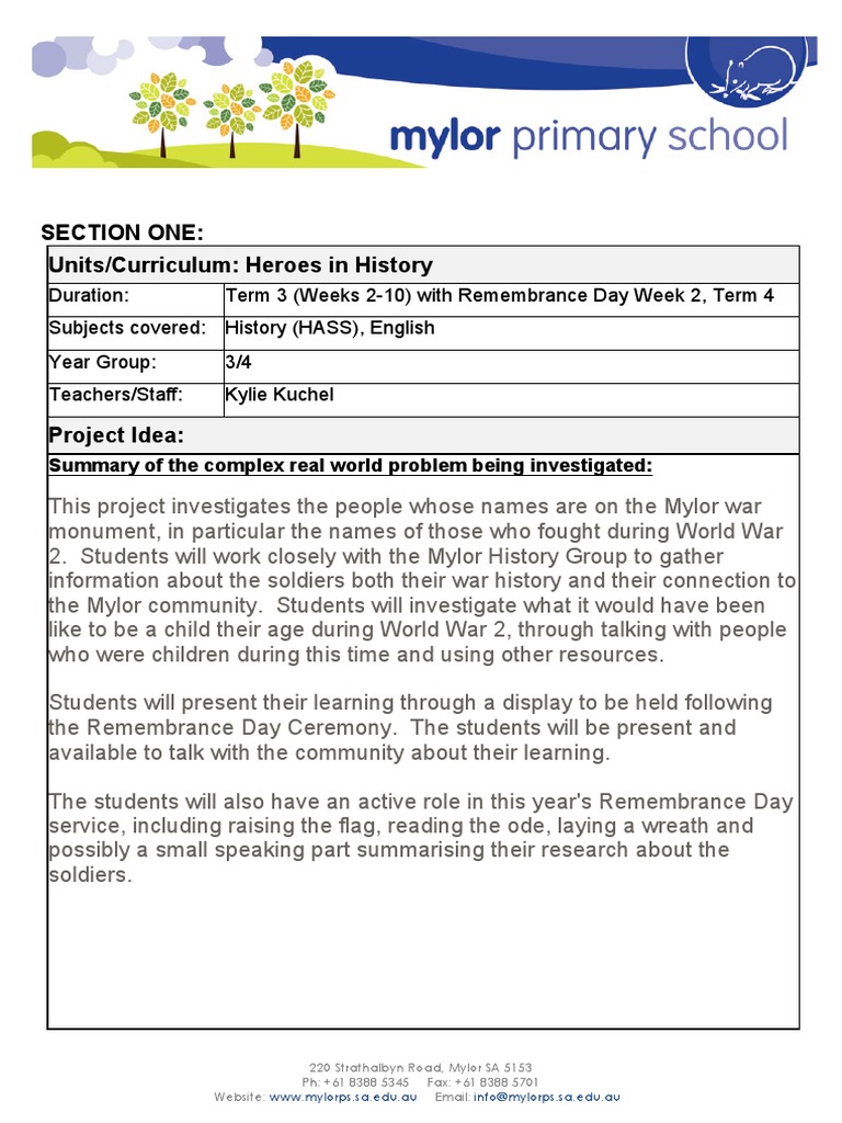 Heroes in History PBL Planner | Download Free PDF | Data | Educational ...