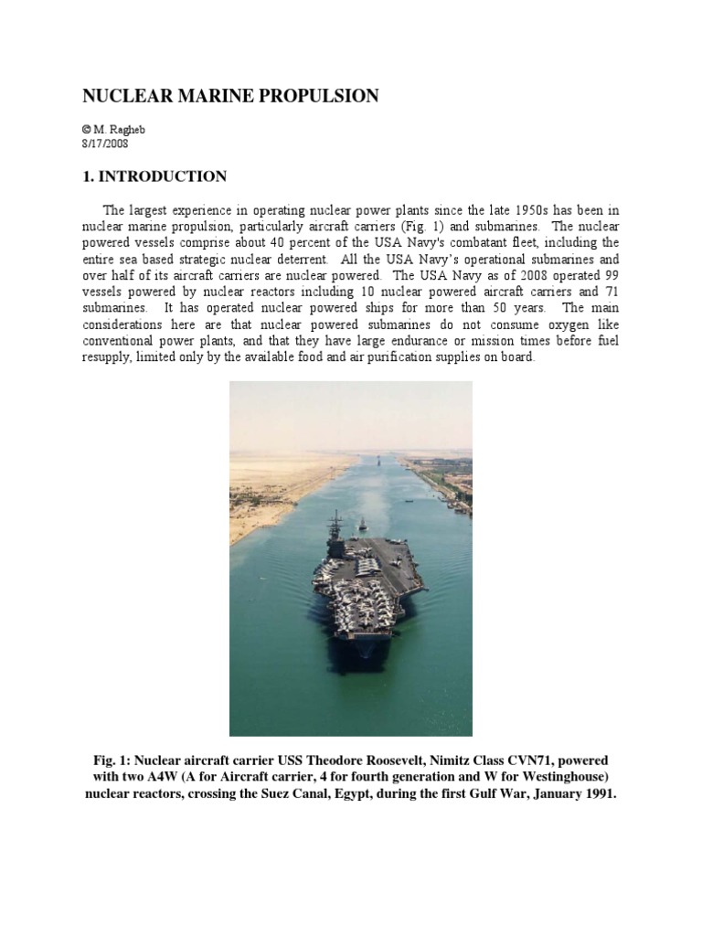 Nuclear Marine Propulsion | Nuclear Reactor | Submarines