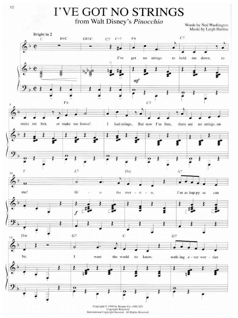 I've Got No Strings | PDF