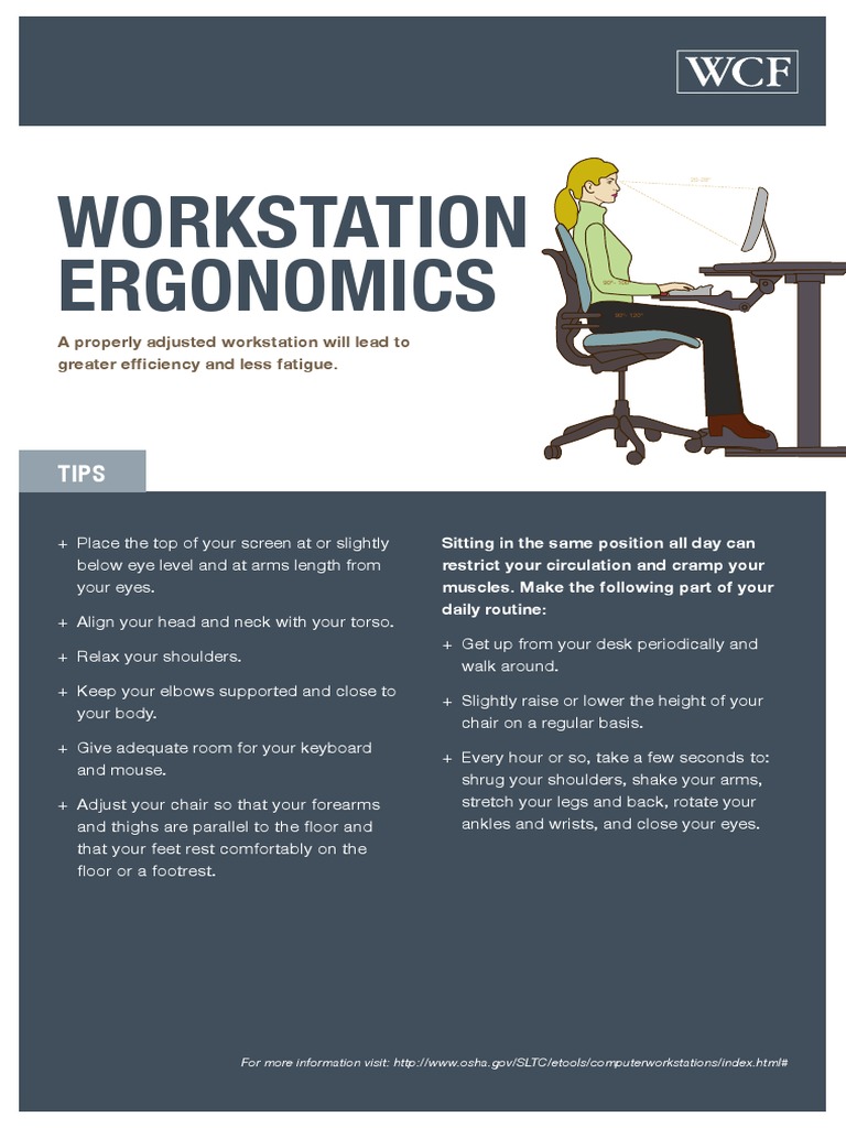 Workstation Ergonomics | PDF
