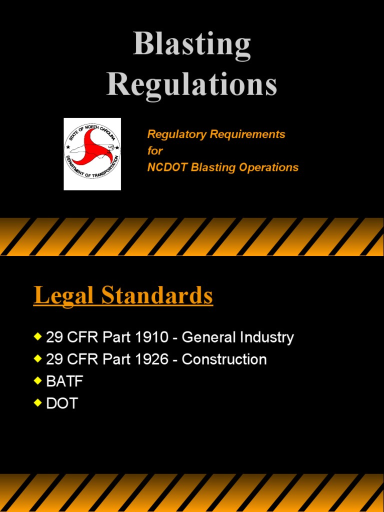 Blasting Regulations | PDF | Law | Technology & Engineering