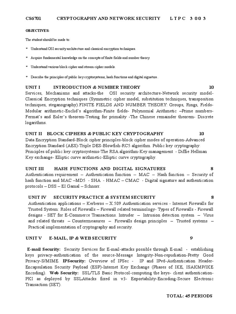 CNS, Sec Lab, CF Syllabus | PDF | Cryptography | Public Key Cryptography